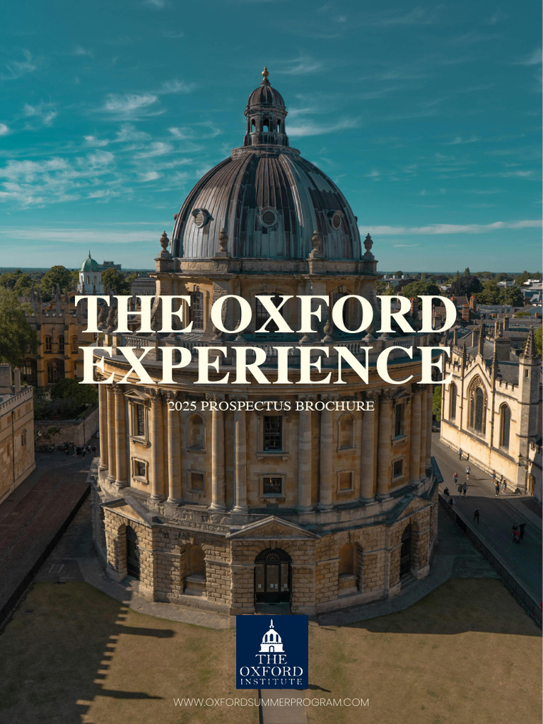 The Oxford Institute Brochure 3110 | PDF | University Of Oxford