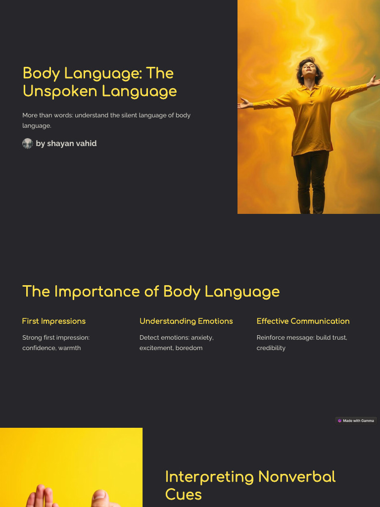 Body-Language-The-Unspoken-Language - 2 | PDF