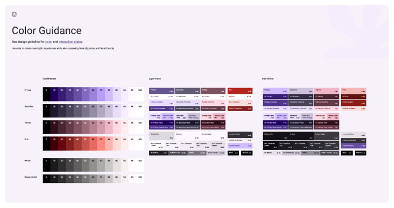 Material Ux Learn - Color Guideline | PDF