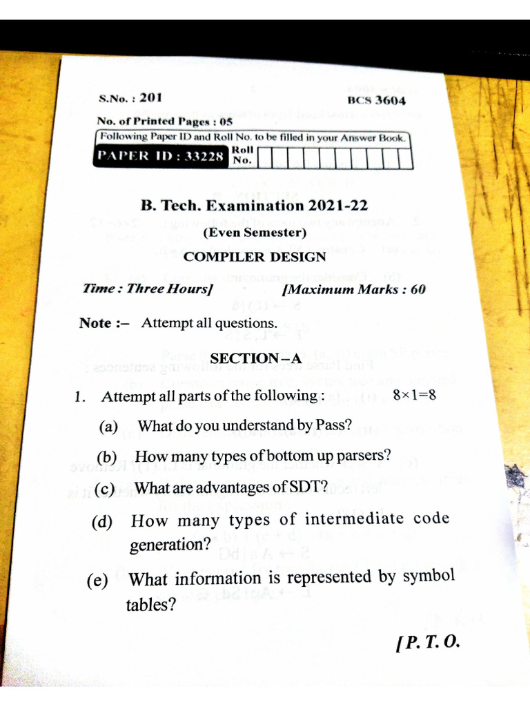 Compiler Design | PDF