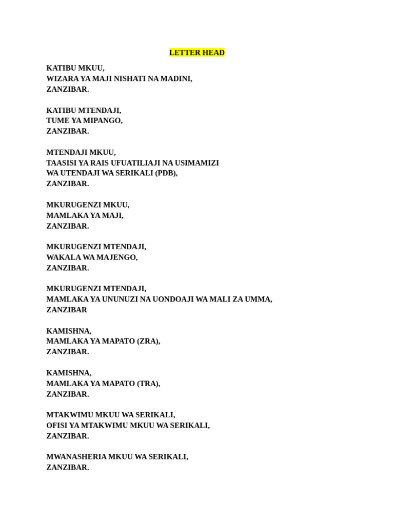 Invitation Letter for RFP | PDF