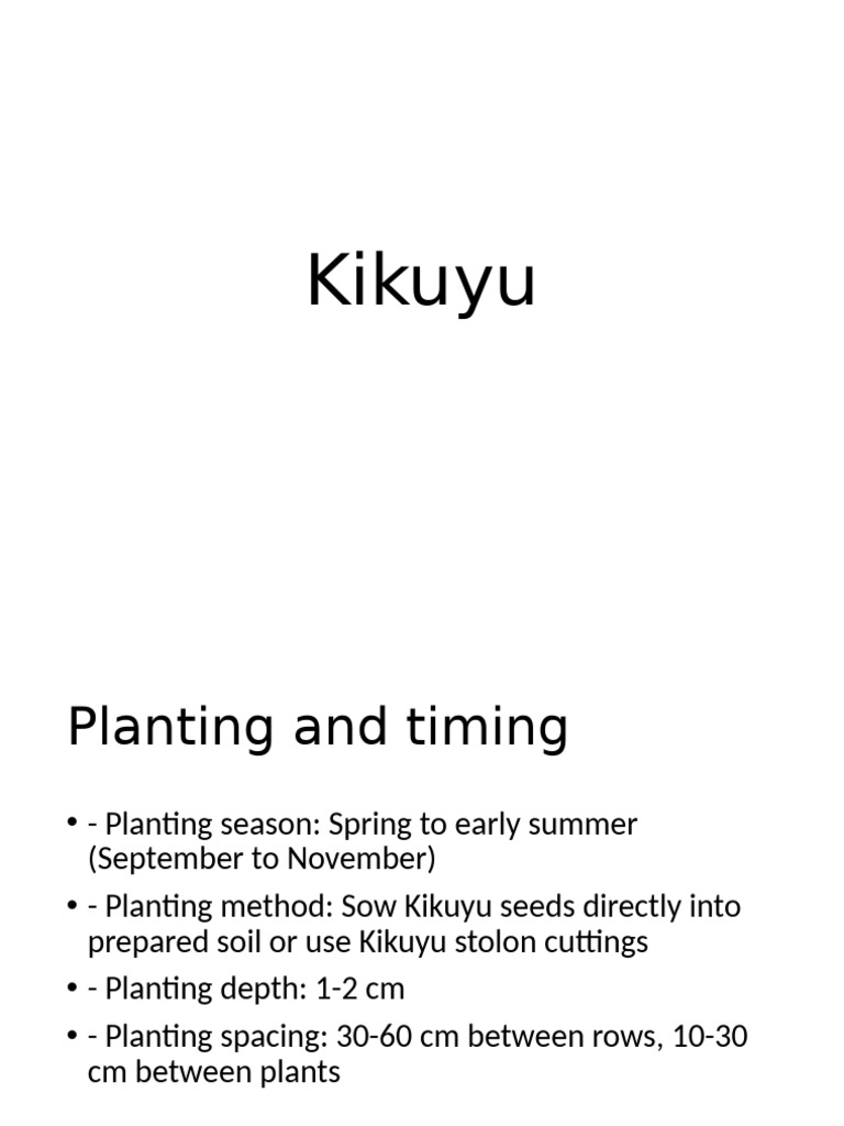 Kikuyu Presentation | PDF