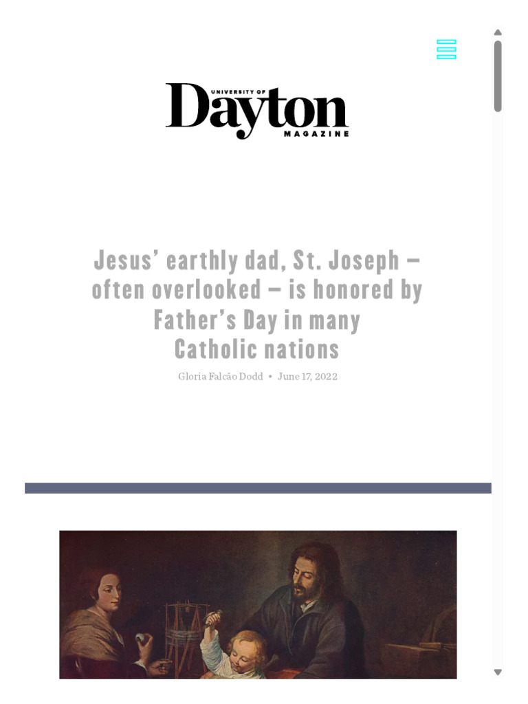 Jesus’ earthly dad, St. Joseph – often overlooked – is honored by ...