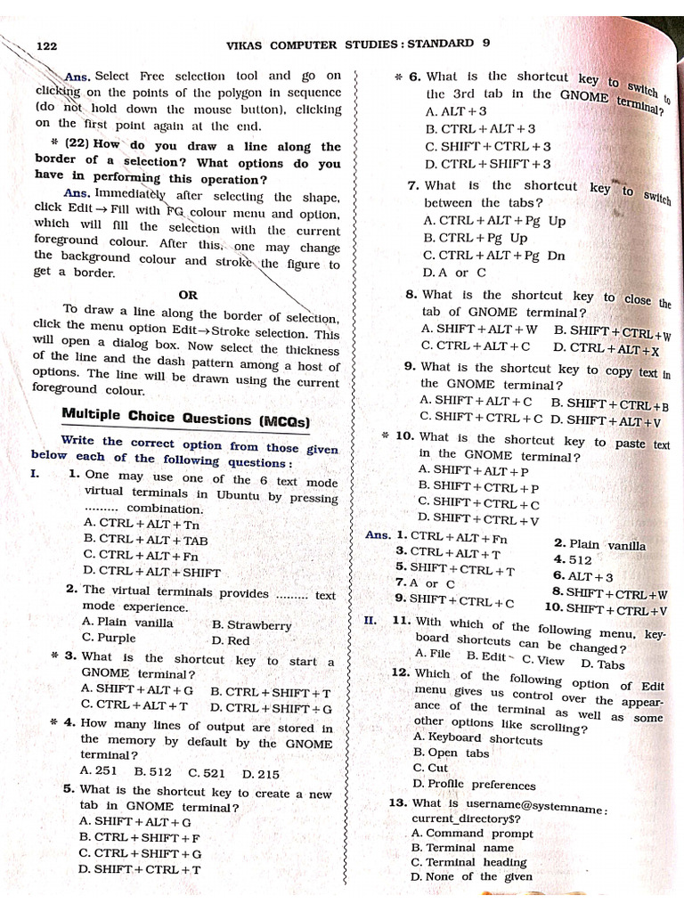 Std 9 Chap 8 Basic Utilities in Ubuntu Linux | PDF