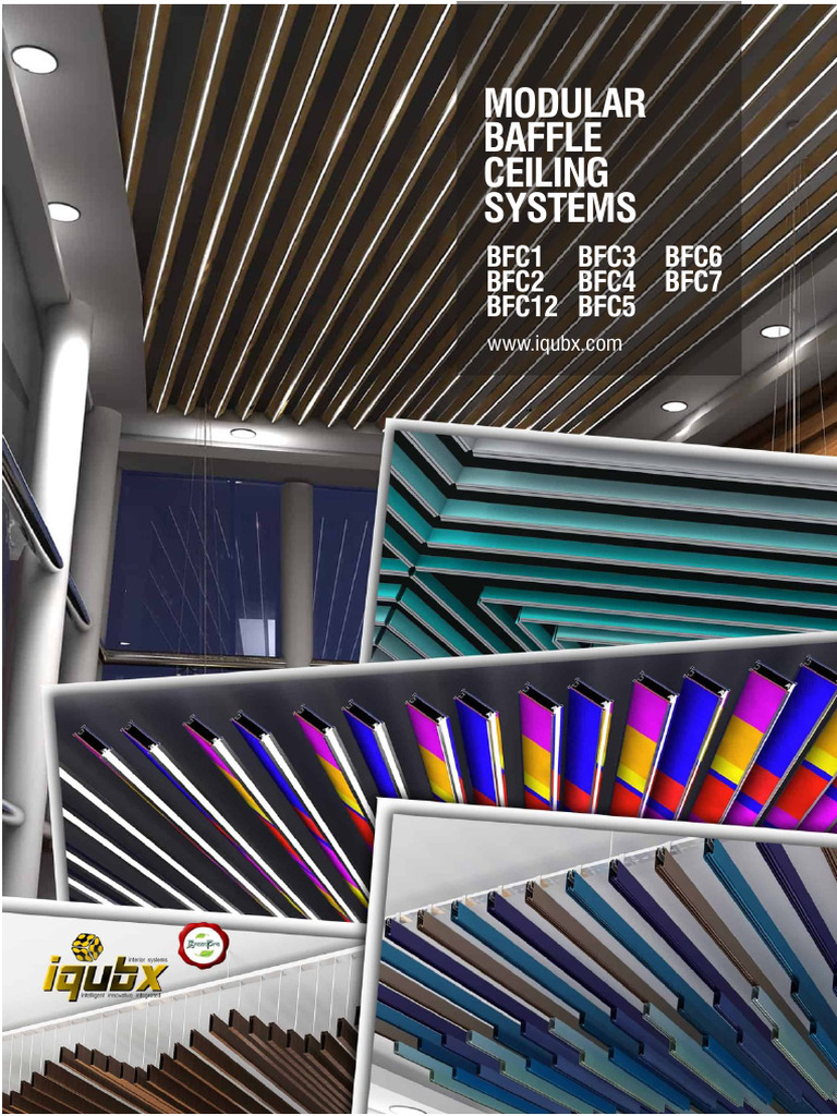 Iqubx Baffle Ceiling Brochure March2020 | PDF | Polyvinyl Chloride ...