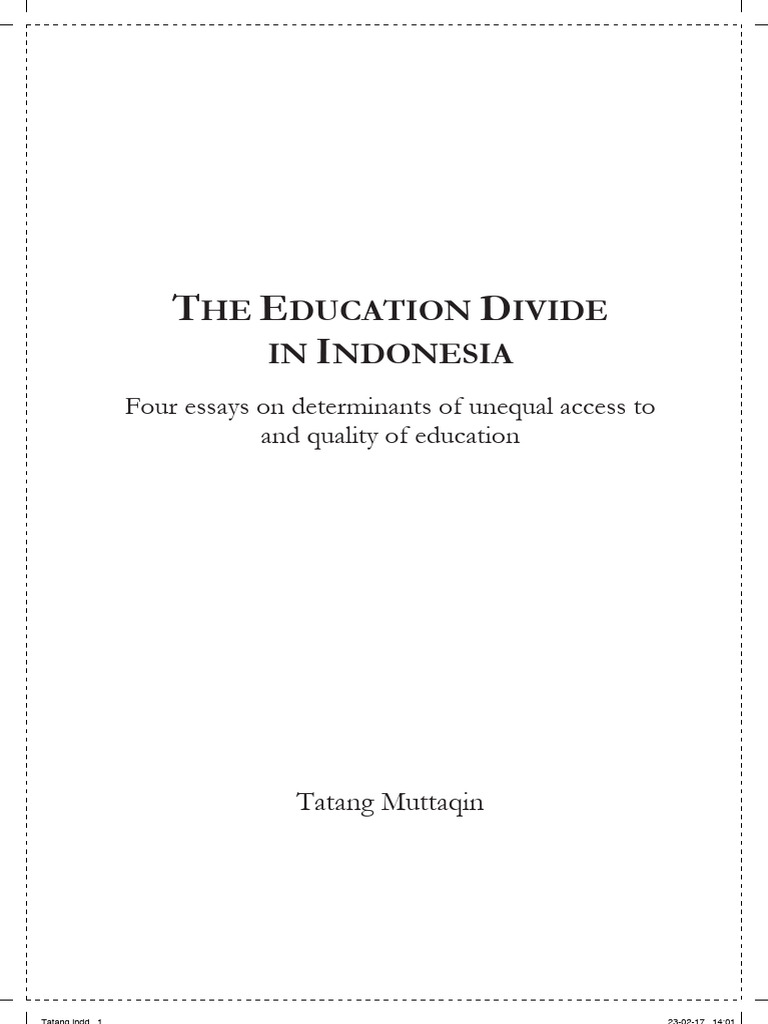 Education Divide Printed | PDF | Social Capital | Human Capital
