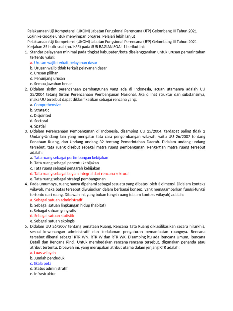 Soal Ujikom Perencanaan 2021 Madya | PDF