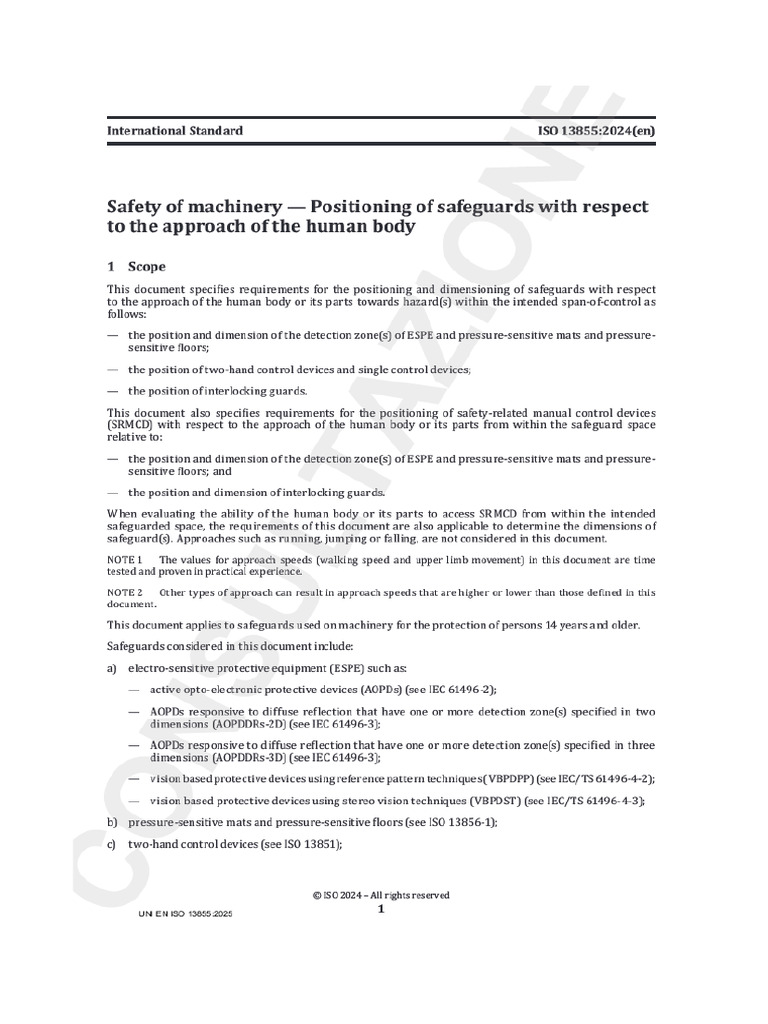 Uni en Iso 13855-2025 | PDF