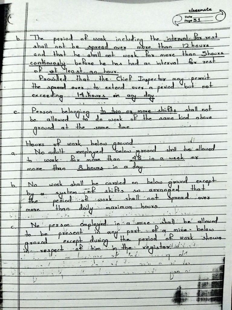 Labour Laws Hand Notes 2 | PDF