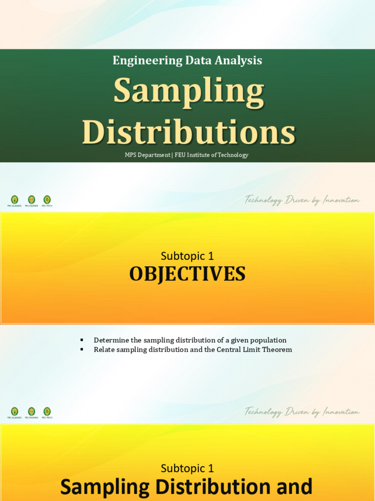 MTPDF6 - Sampling Distribution and Point Estimation | PDF | Estimator | Bias Of An Estimator