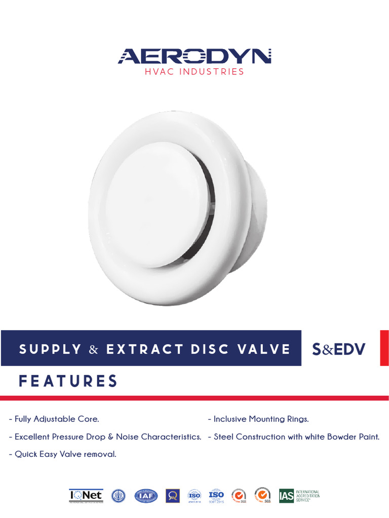 13-Supply & Extract Disc Valve-S & EDV | PDF