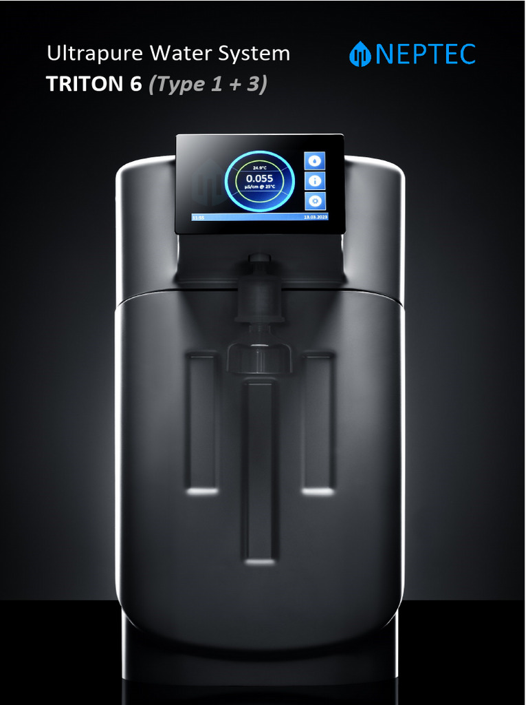TRITON 6 Ultrapure Water System | PDF | Water