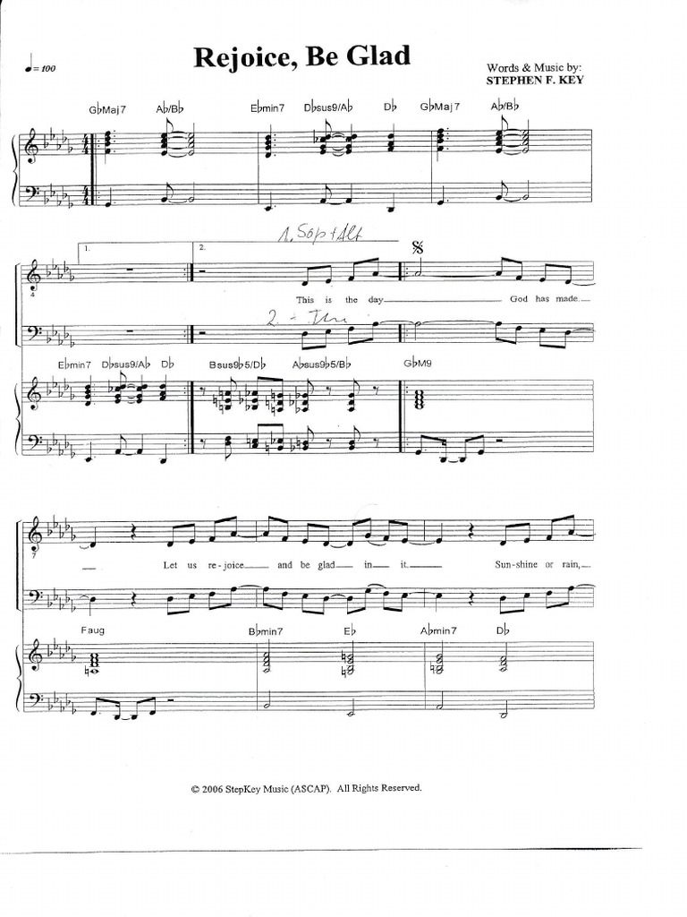 Rejoice, Be Glad 2 | PDF