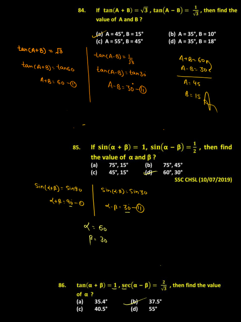 Trignometry 08 | PDF