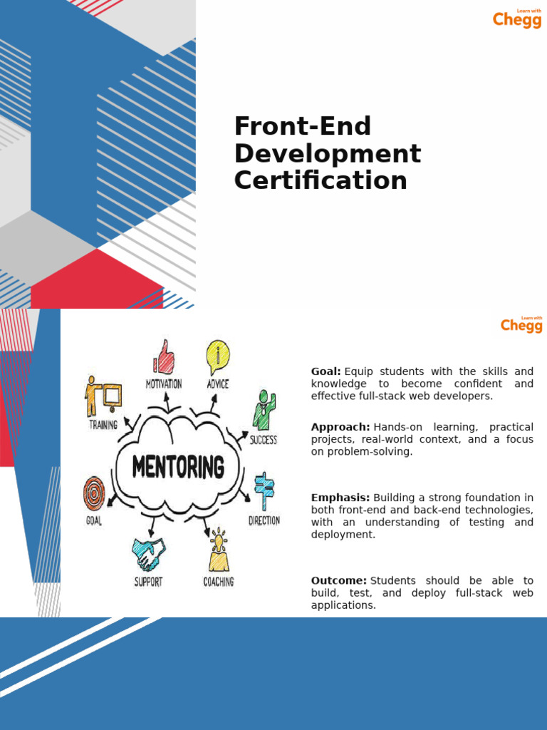 Front-End Development Certification | PDF