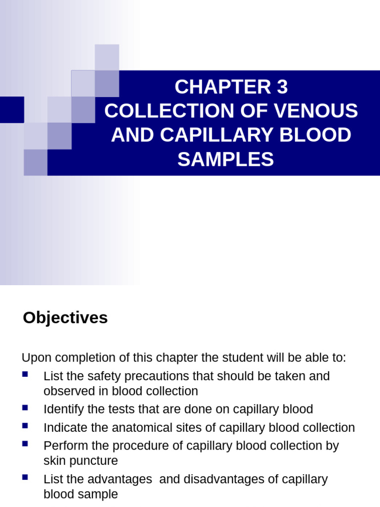 Hema I Chapter 3 - Phlebotomy For 3rd | PDF | Vein | Coagulation
