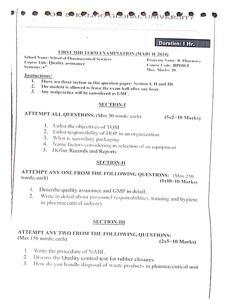 Quality Assurance | PDF