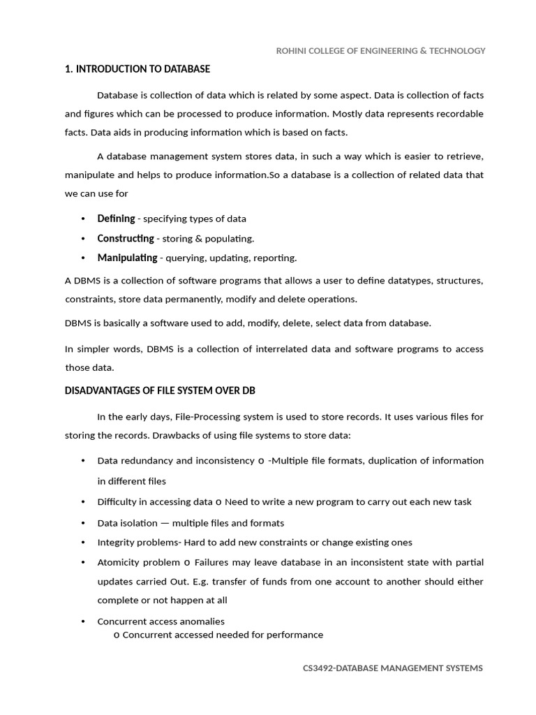 Unit1 5 | PDF | Relational Database | Databases