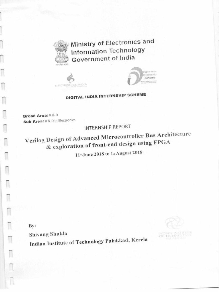 Internship-Report-Verilog-Design-and-Bus-Architecture-IIT-Palakkad-pdf.io_ | PDF