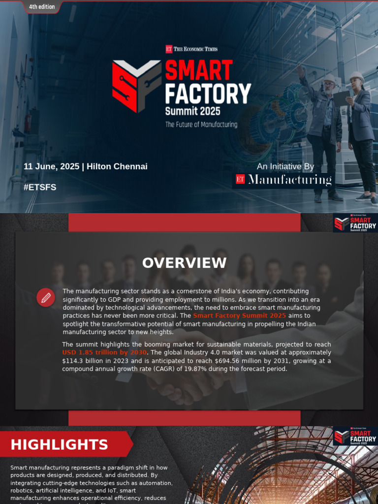 Smart Factory Summit 2025 Overview | PDF | Internet Of Things | Automation