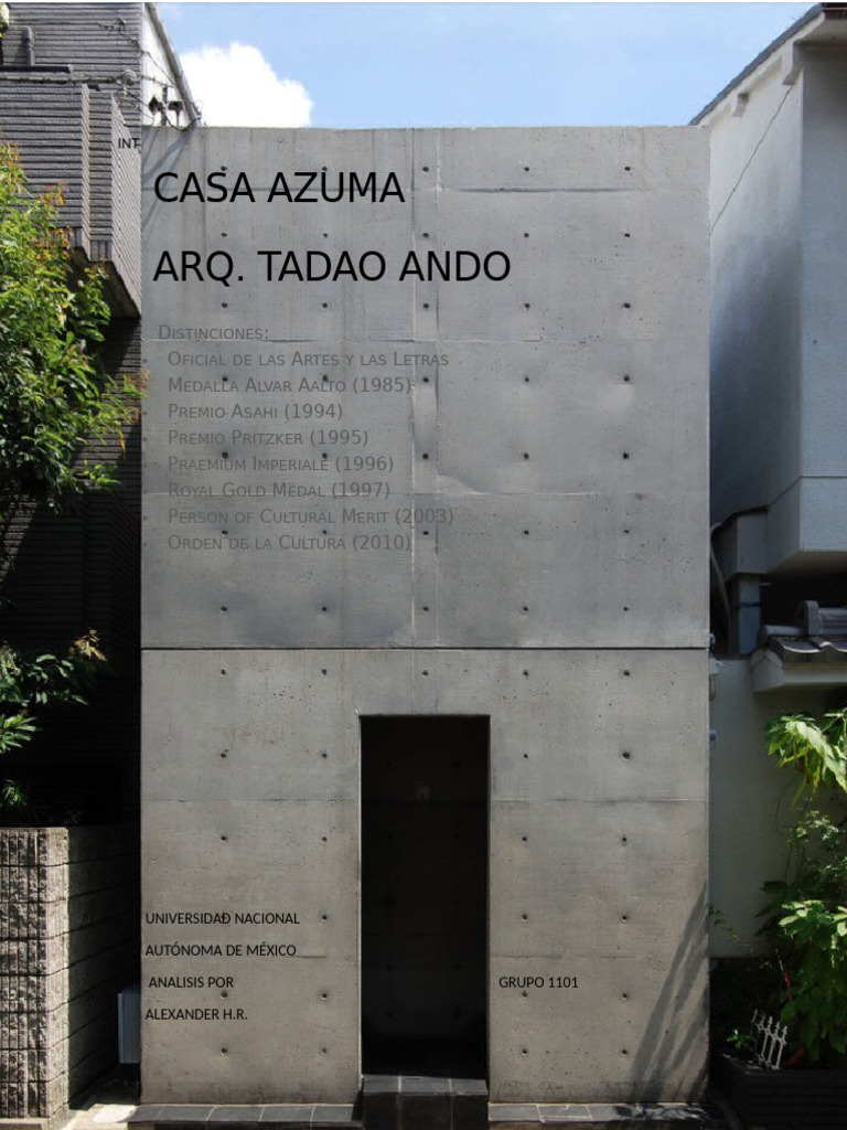 Hernandez Ramirez Alexander Casa Azuma | PDF | Minimalismo | Clima