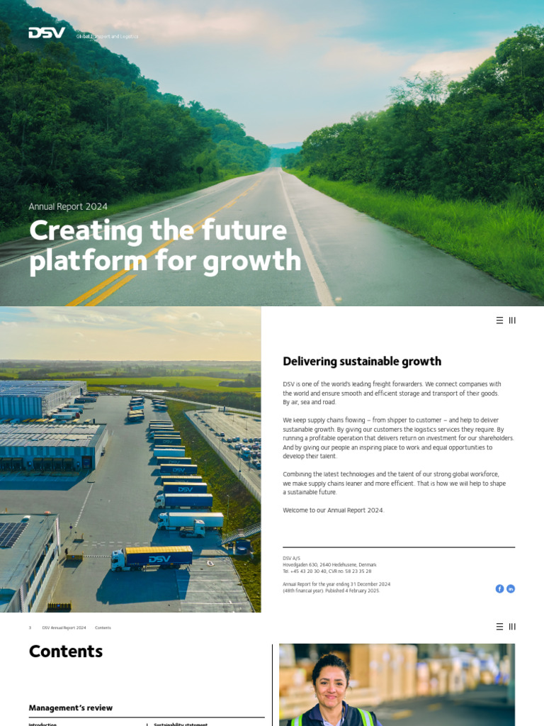 DSV Annual Report 2024 | PDF | Mergers And Acquisitions | Business ...