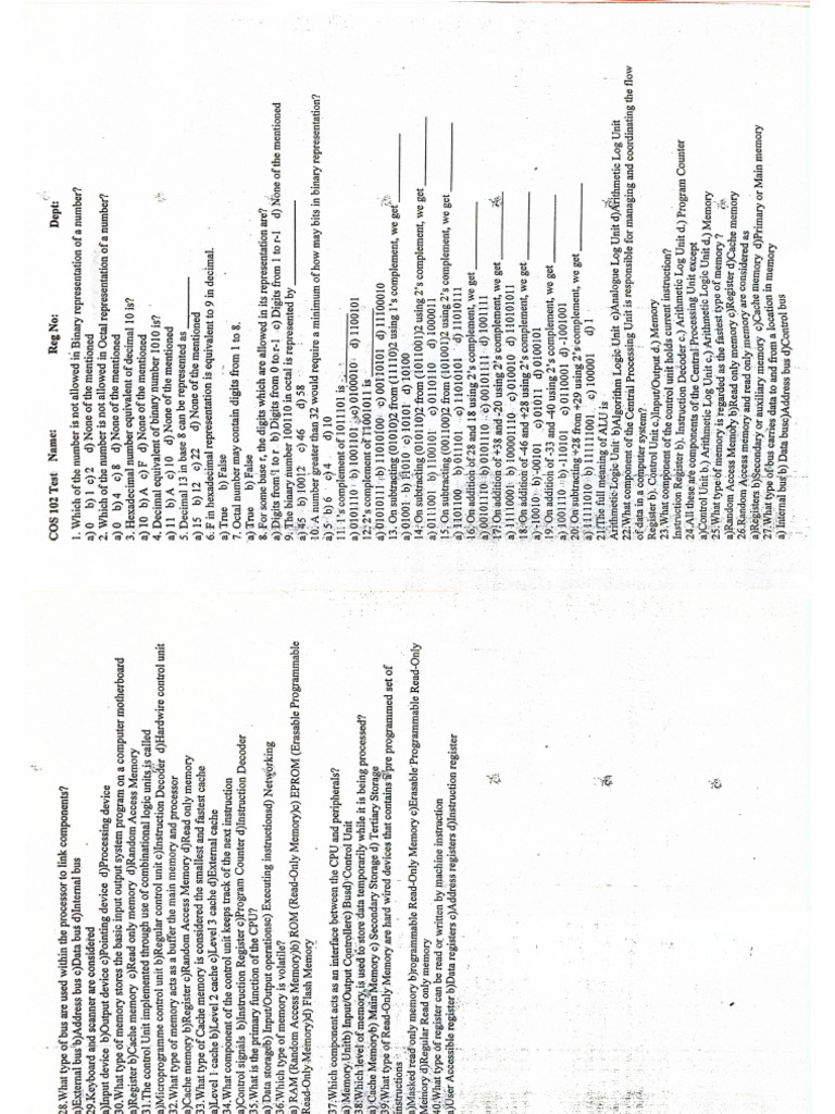 Cos Assignment | PDF