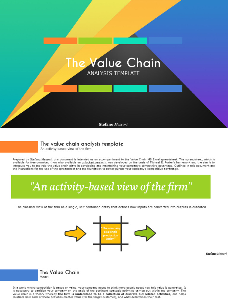 Value Chain Assessment Tool | PDF | Logistics | Competitive Advantage