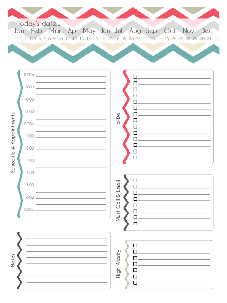 Daily Planner Template PDF 02 | PDF