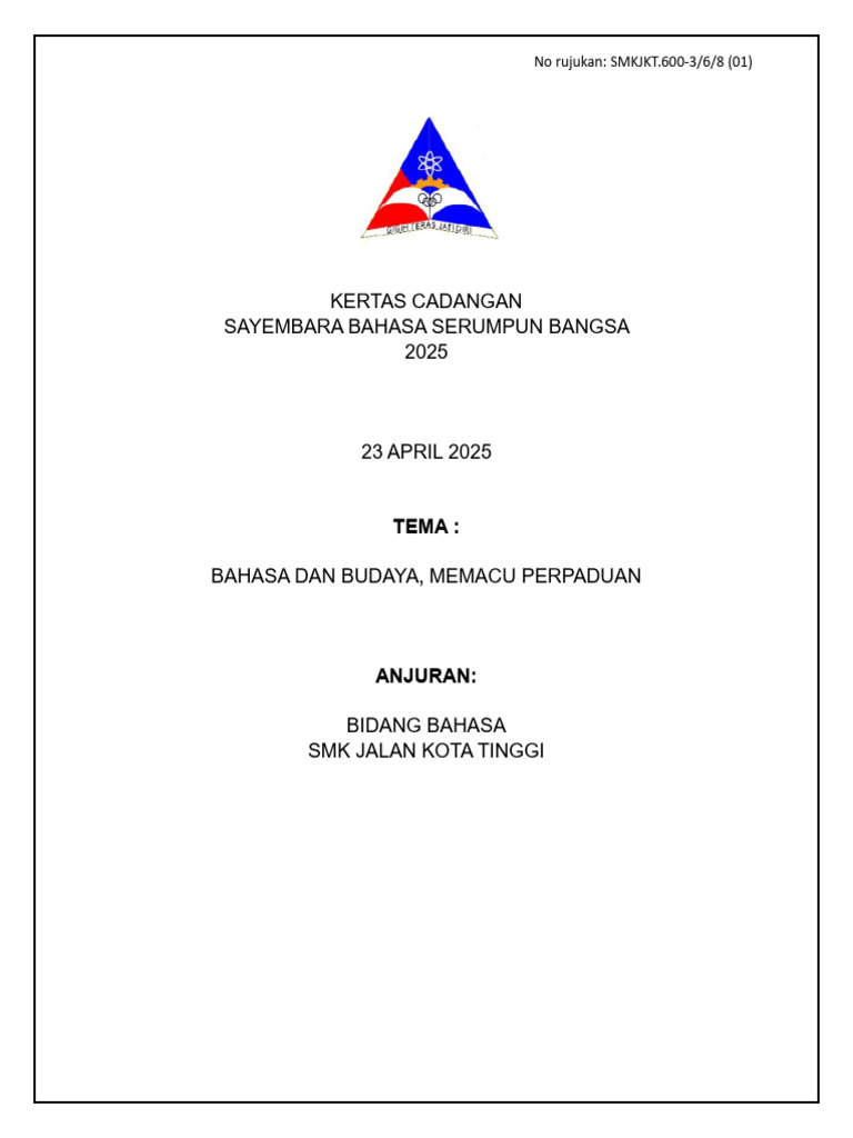 Kertas Konsep PGB Berkarya SMKJKT 2025 Bidang Bahasa | PDF