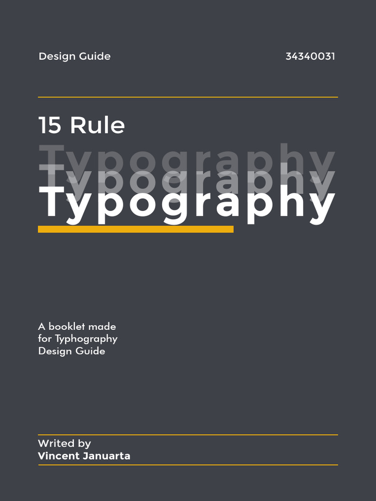 15 rules of typography | PDF | Typefaces | Text