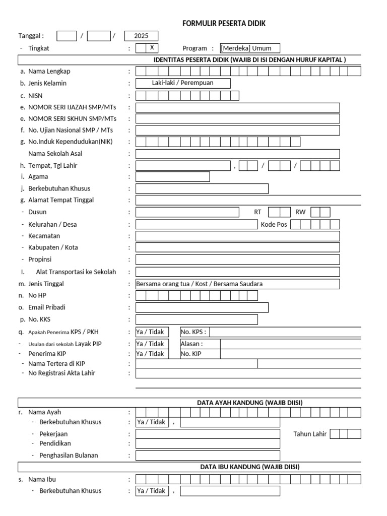 Pendaftaran PPDB | PDF