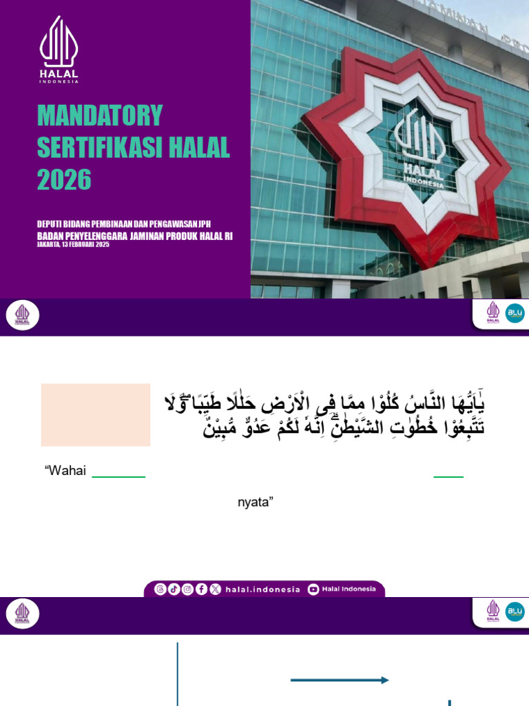 Webinar Integrasi BPJPH Dan LHLN Menuju Wajib Halal Tahap 2 | PDF