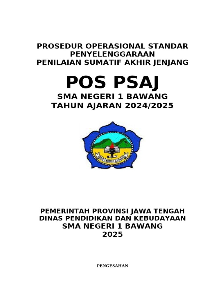 Pos Psaj 2025 Sman1bawang | PDF