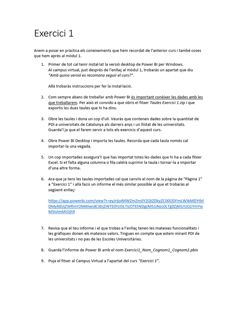 Exercici 1 | PDF