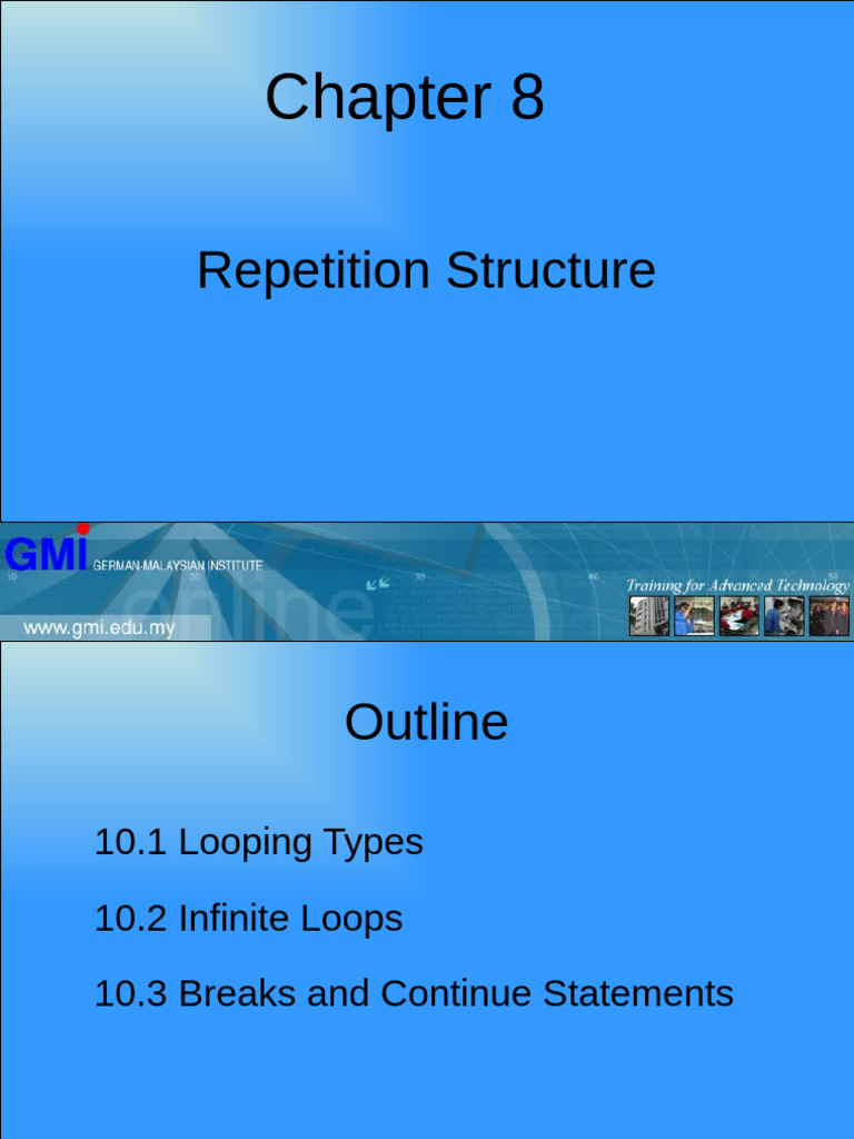 CHAPTER 8 - Repetition Structure | PDF | Control Flow | Computer Engineering