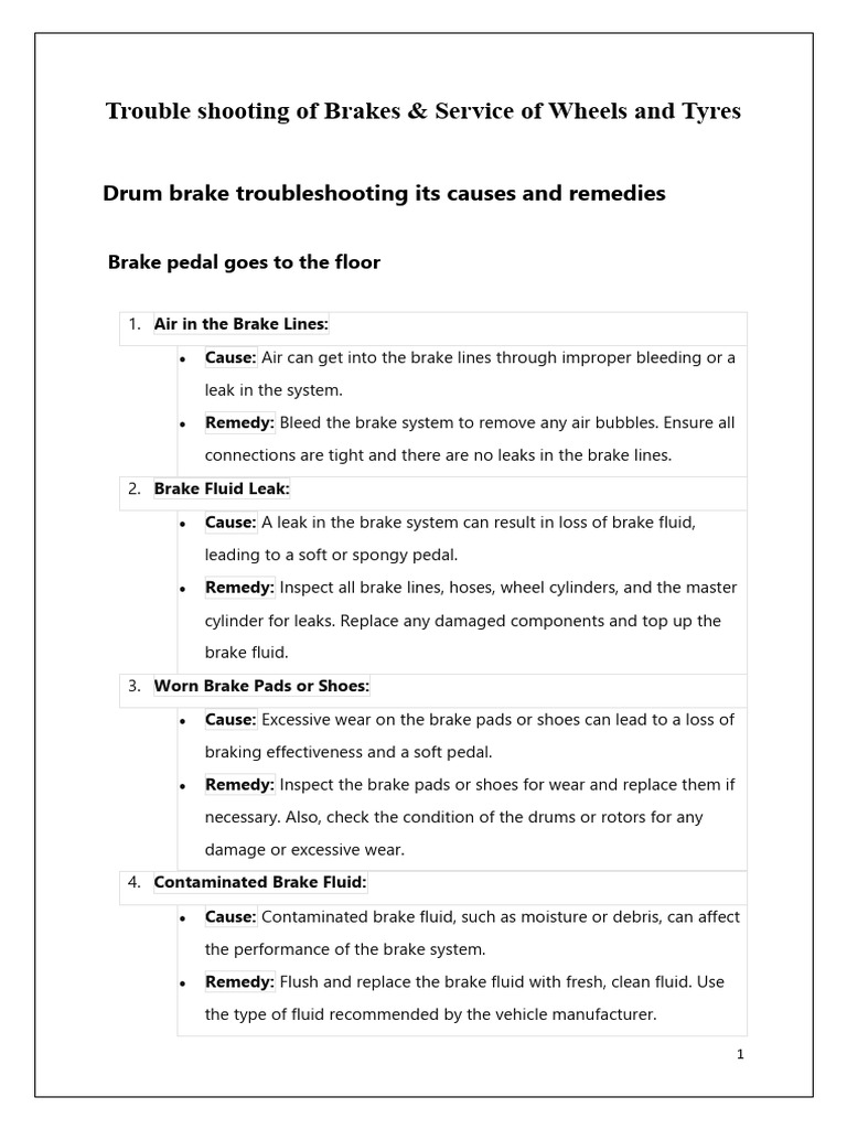 MS - 2 Chapter-5 Brakes Wheel Tyre | PDF | Brake | Tire