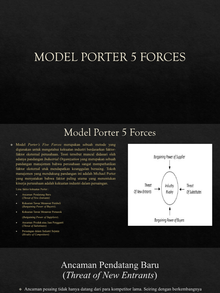 Model Porter 5 Forces | PDF