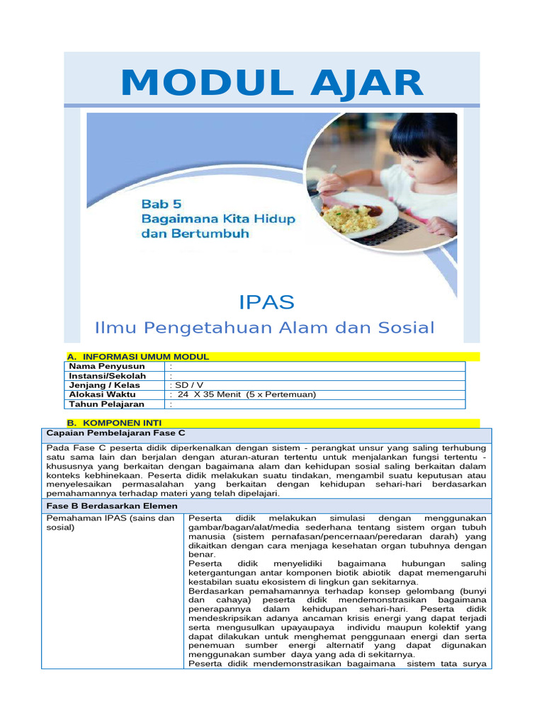 Bab 5 - Ma Ipas Kls 5 Fix | PDF