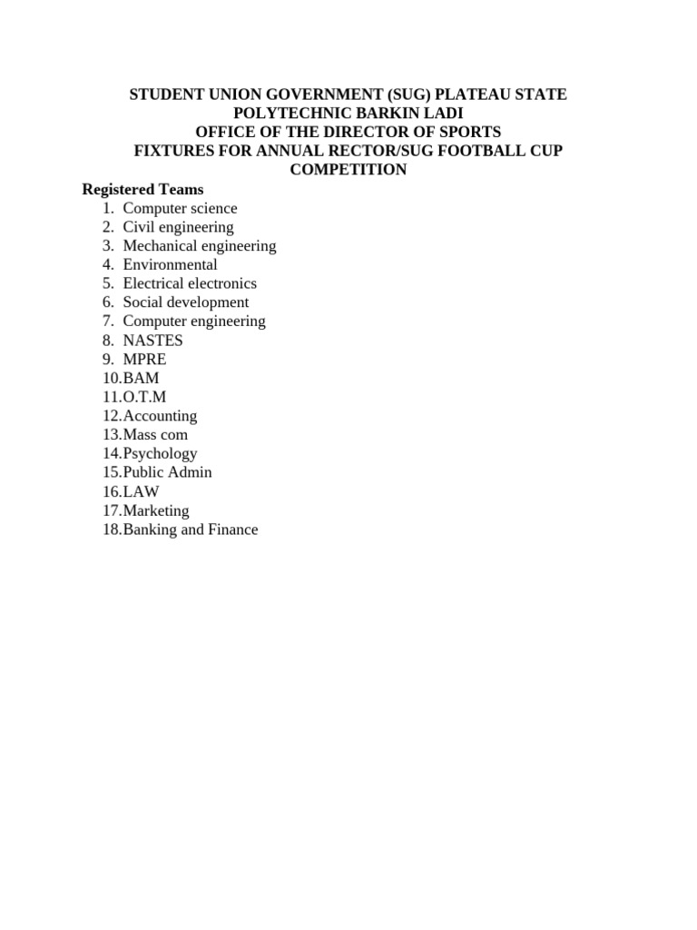 FIXTURES[1] | PDF | Business | Science