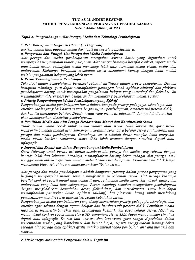 Tugas Mandiri Abdul Munir | PDF