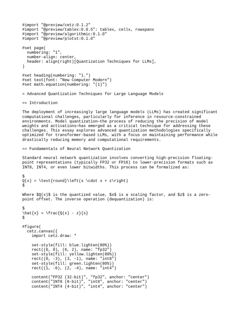 Quantizaion LLM Globalisation | PDF | Applied Mathematics | Algorithms