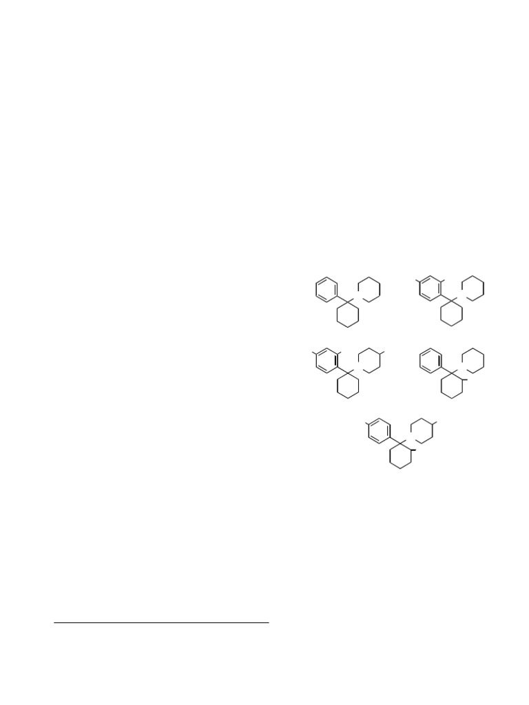 Synthesis Derivatives of Phencyclidine | PDF | Nmda Receptor ...
