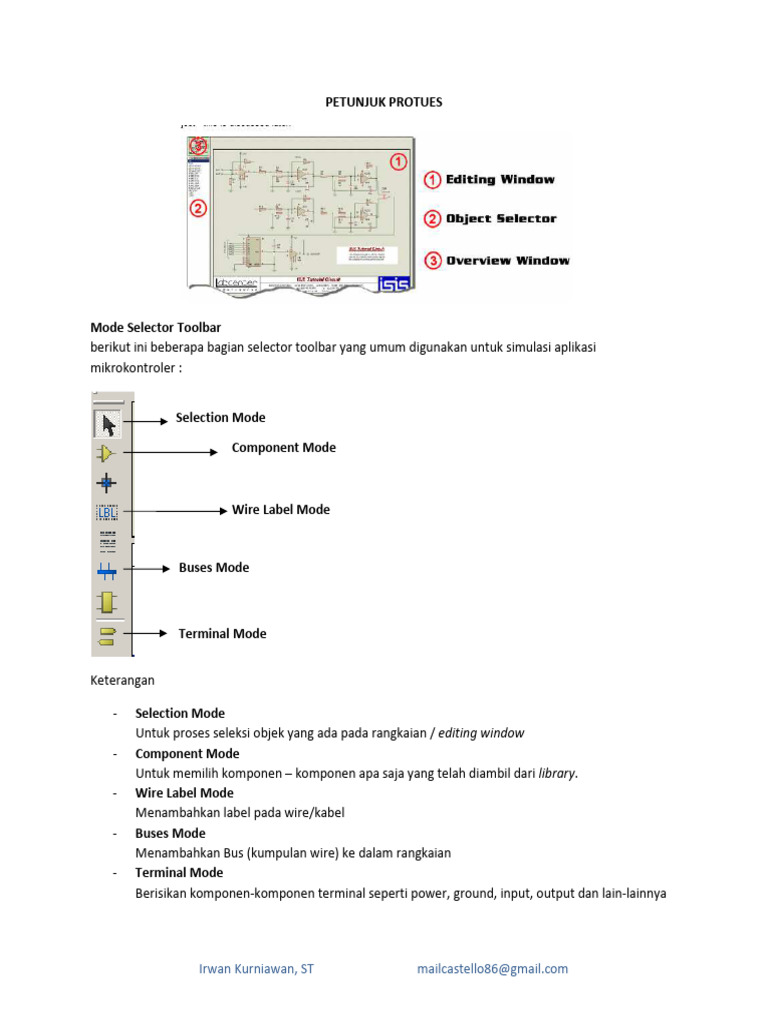 Panduan Terminal Mode Proteus | PDF
