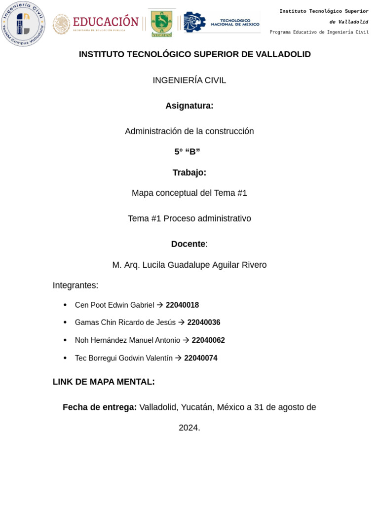 Gamas Chin Ricardo - MAPA MENTAL - T1 - ADMON | PDF