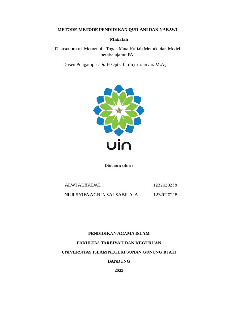 Kelompok 4 Model Dan Metode Pembelajaran PAI | PDF
