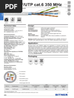 PowerCat 6 Bulk U/UTP Cable Overview | PDF | Electronics | Physical ...