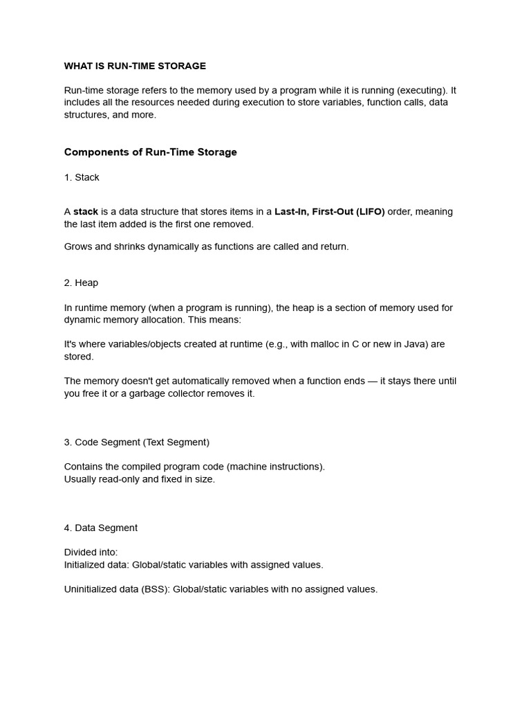 Use of Display in Run-Time - 1 | PDF | Scope (Computer Science) | Variable (Computer Science)