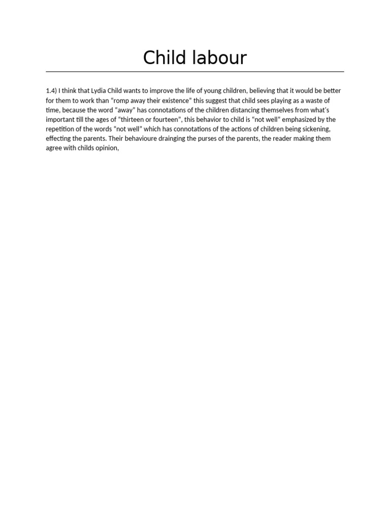 Child Labour | PDF