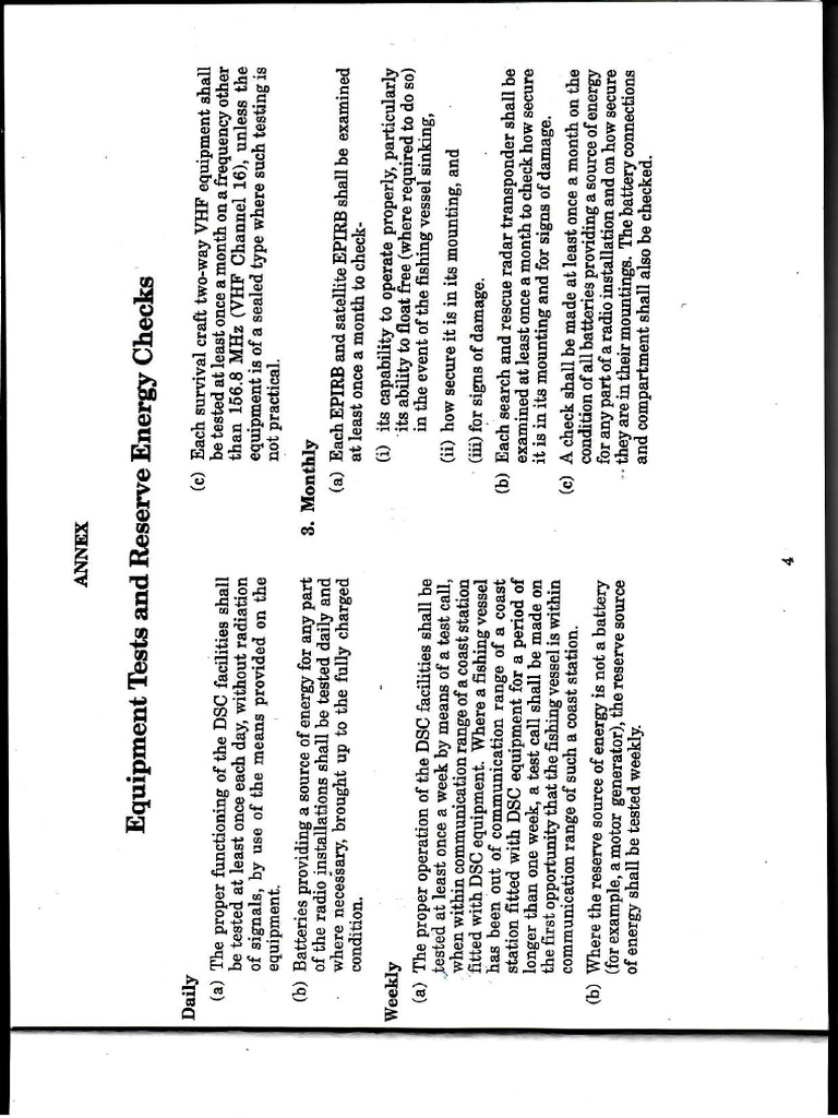 Obs 4.23 Gmdss Test Guidelines | PDF